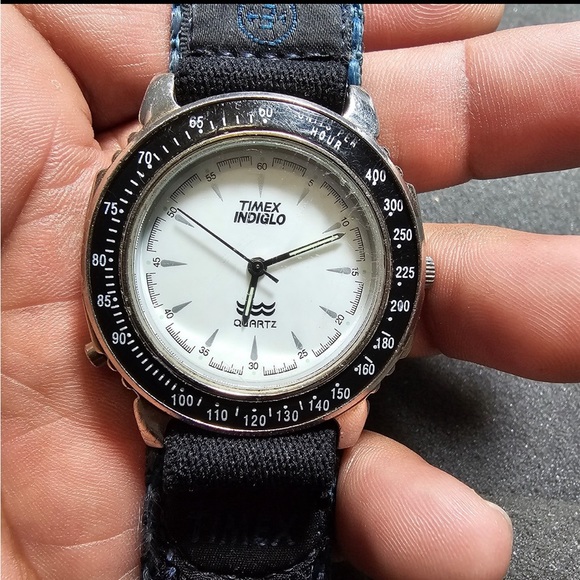Timex | Accessories | Vintage Timex Sport Diver Military Indiglo Dial ...